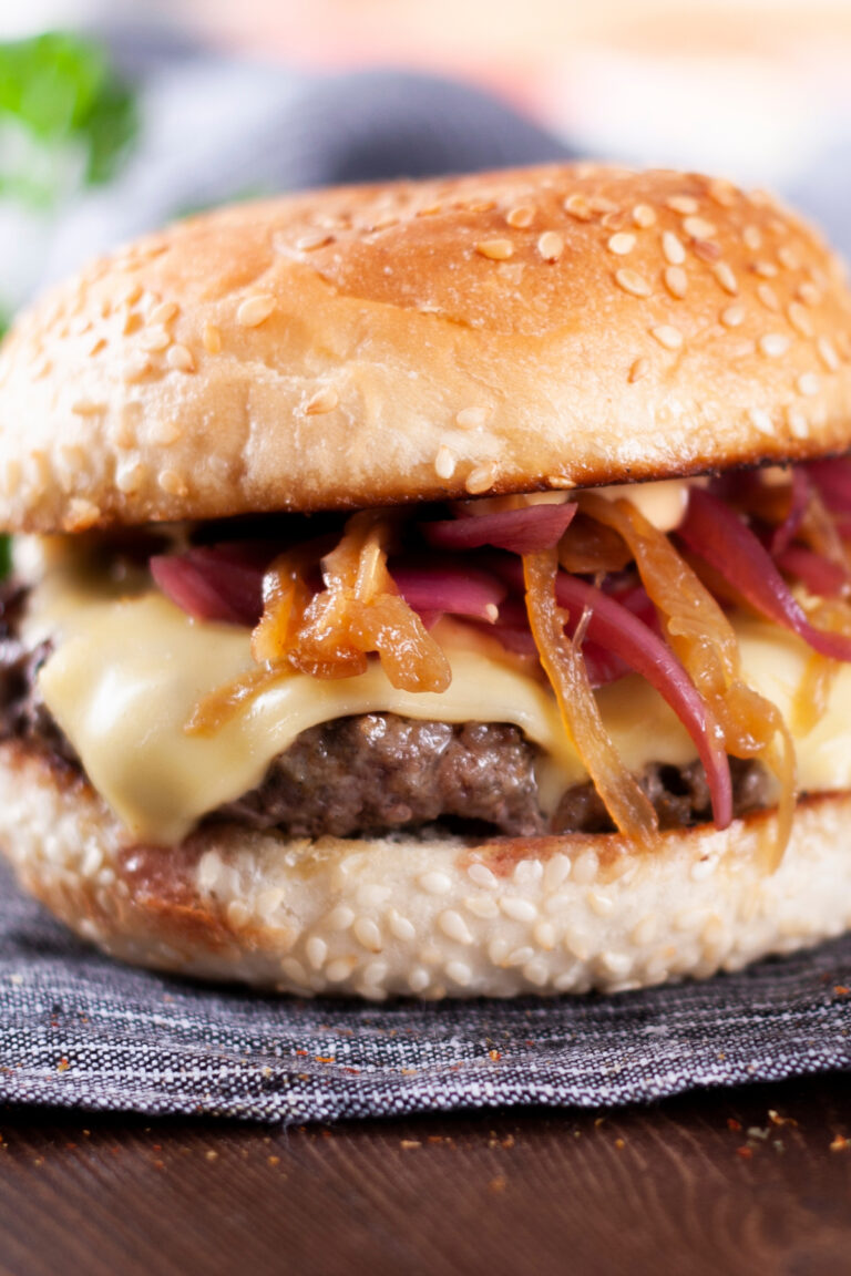 Quick Weight Watchers Grilled Onion Cheeseburgers
