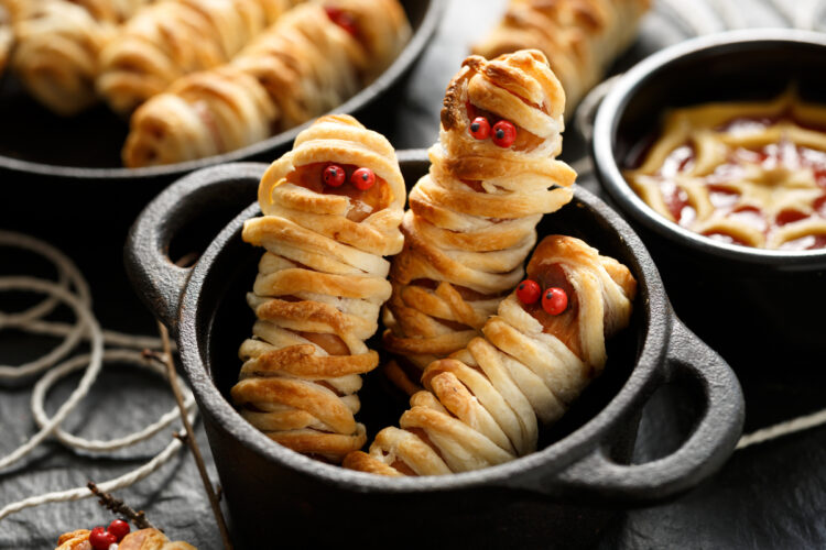 Halloween Sausage Mummy - Nesting Lane