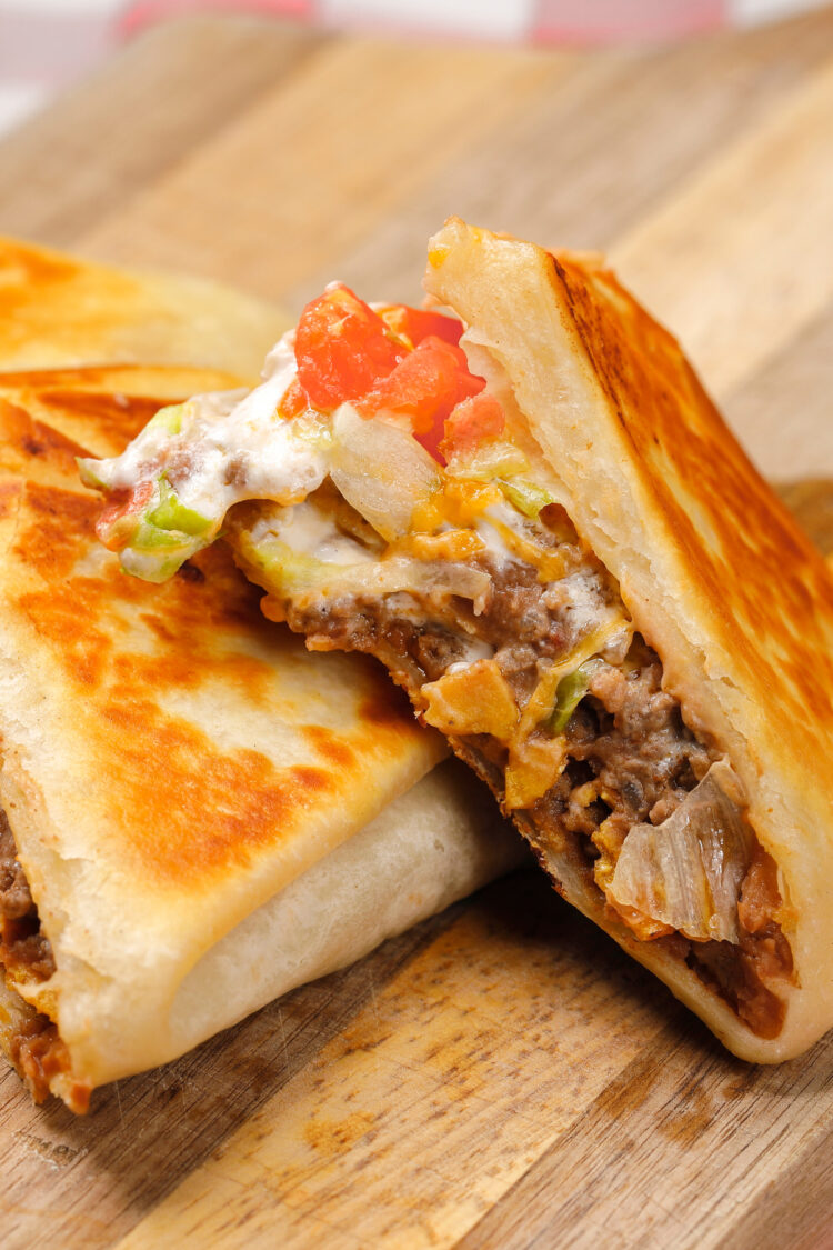 Weight Watchers Cheeseburger Crunch Wrap - Nesting Lane
