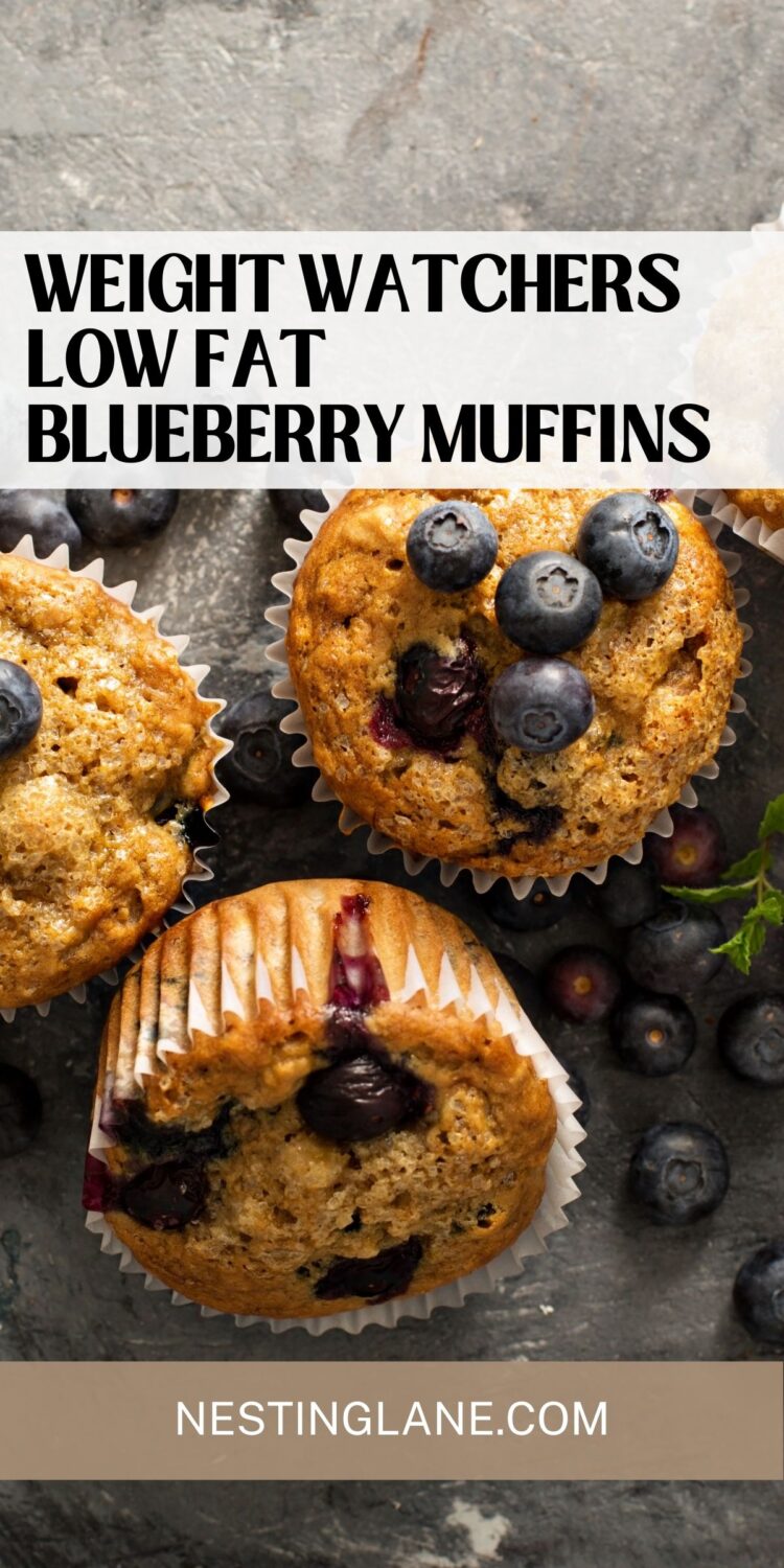 Weight Watchers Low Fat Blueberry Muffins - Nesting Lane