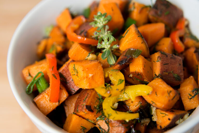 Weight Watchers Sweet Potato Hash (Baked) - Nesting Lane