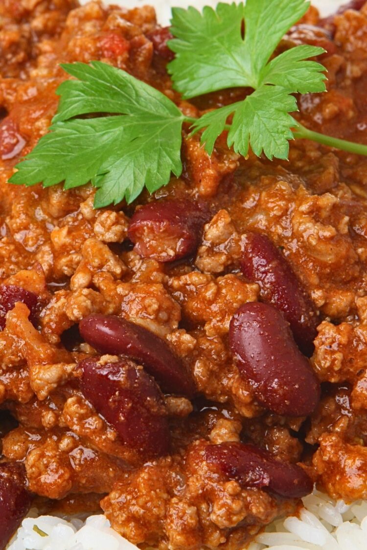 High Protein Weeknight Ground Beef Chili - Nesting Lane