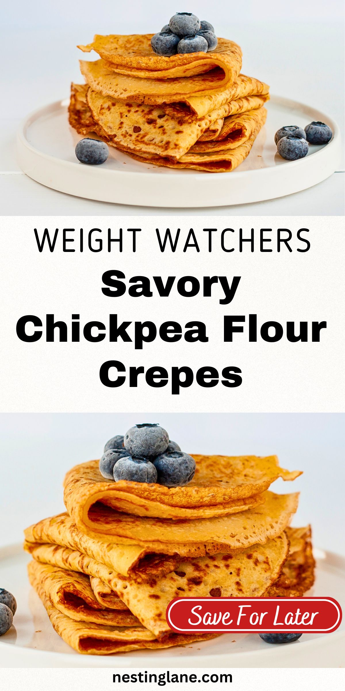 Savory Chickpea Flour Crepes - Nesting Lane