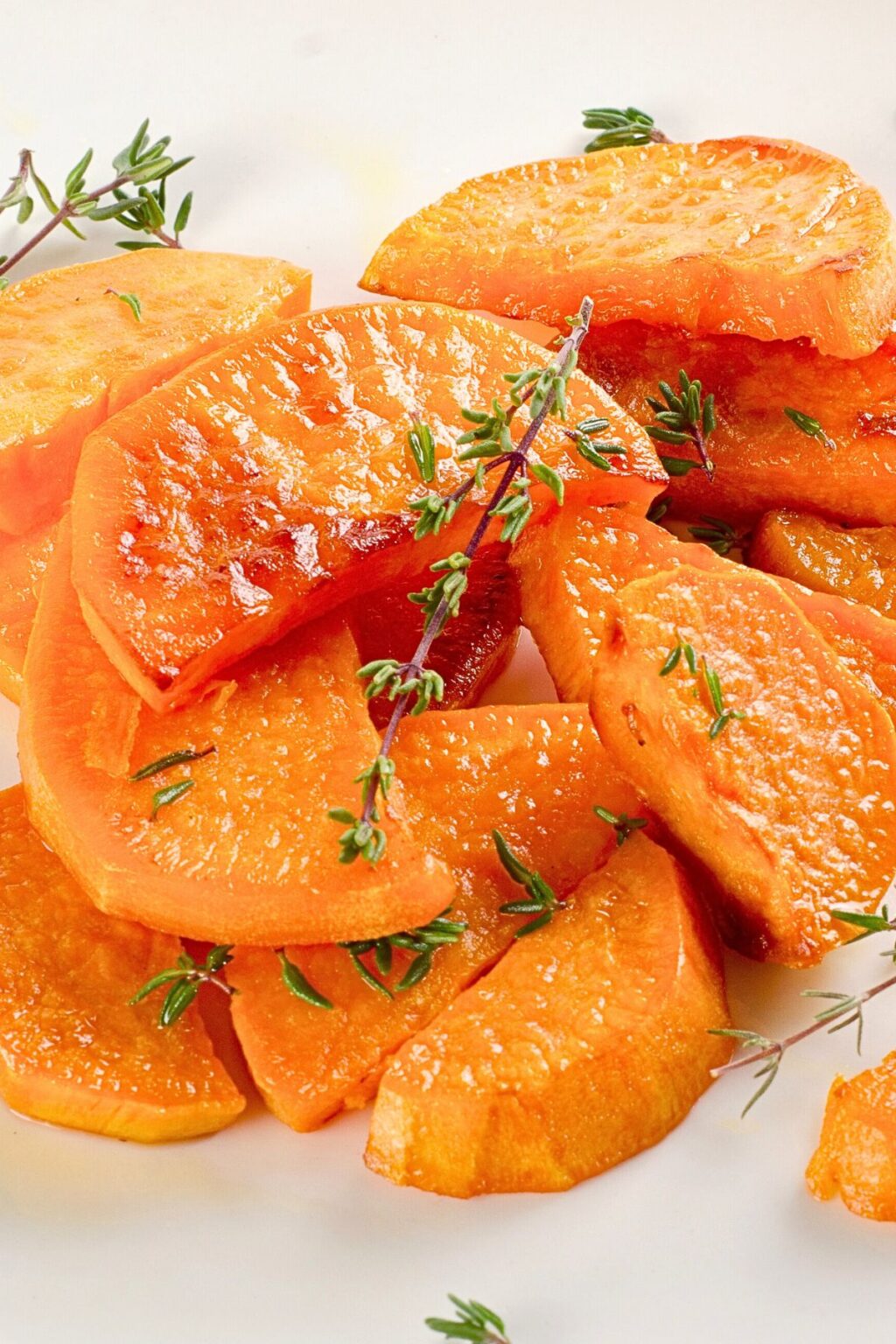 Thyme Roasted Sweet Potato Wedges - Nesting Lane