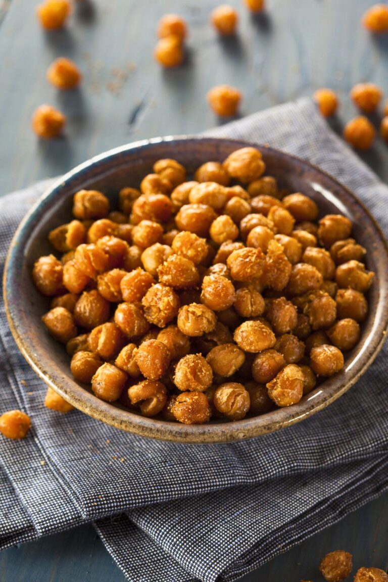 Healthy Roasted Seasoned Chick Peas - Nesting Lane