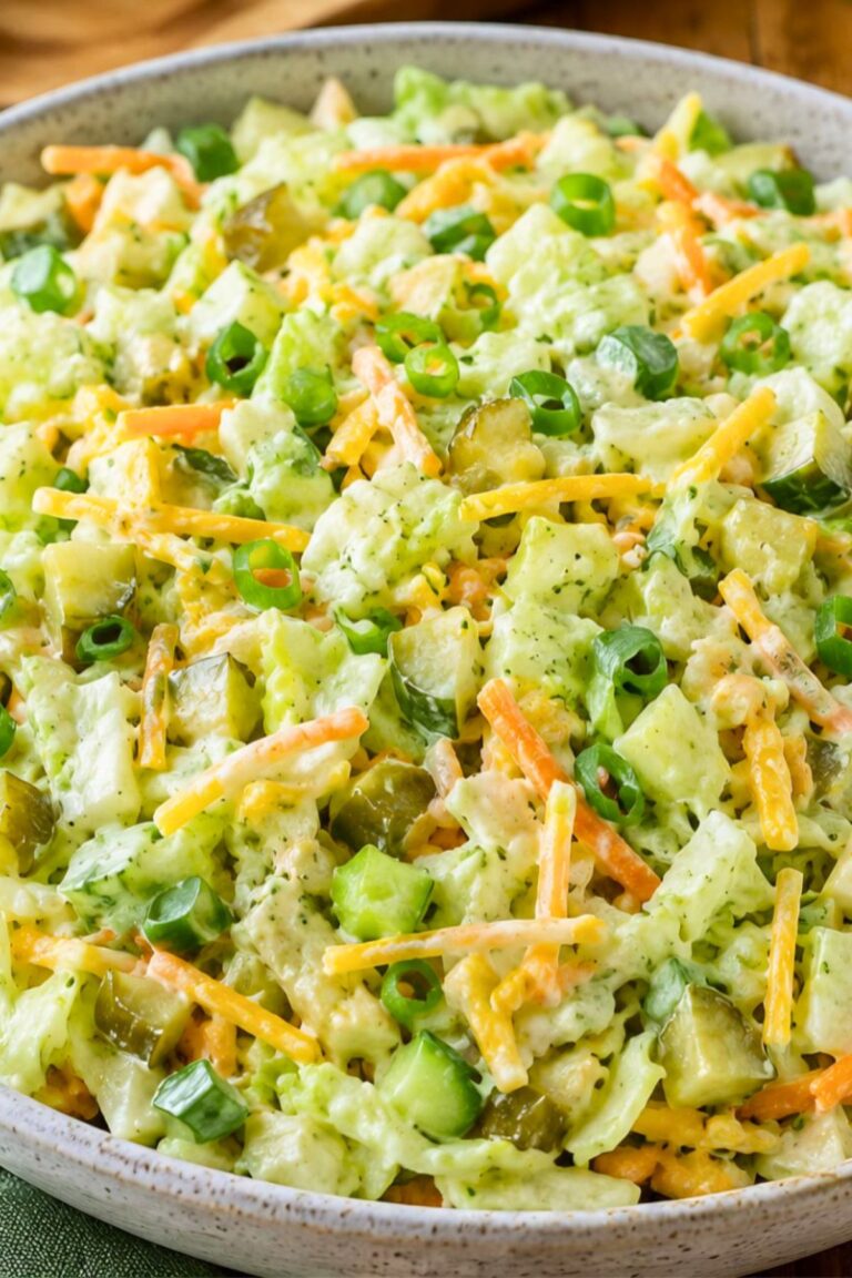Dill Pickle Chopped Salad with Ranch and Pretzel Crisps